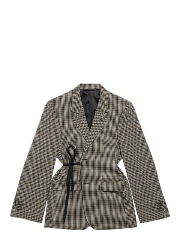 Balenciaga Wrap Tailored Jacket - Green