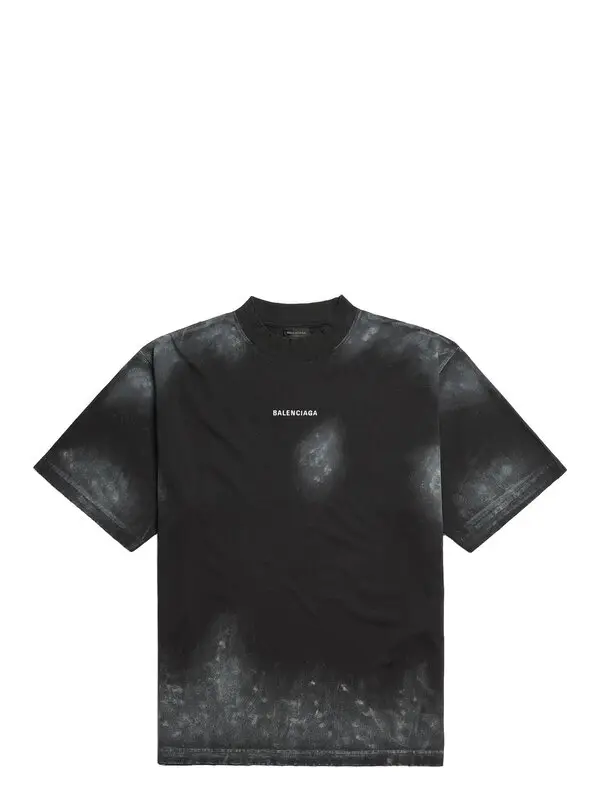 Balenciaga Back T-shirt Medium Fit - Black