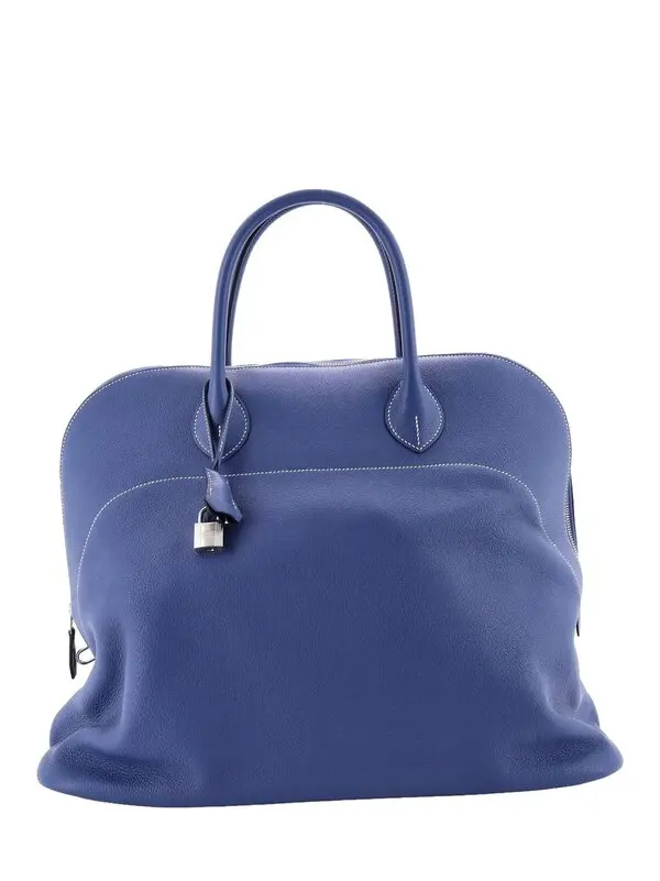 Hermès Bolide Relax Bag Evercolor 45 - Bleu Brighton