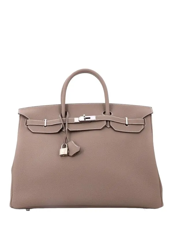 HERMES Birkin Handbag Grey Togo 40 - Etoupe