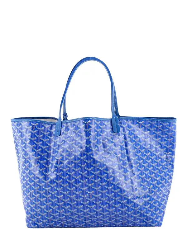 GOYARD Saint Louis Gm Tote Coated Canvas - Blue