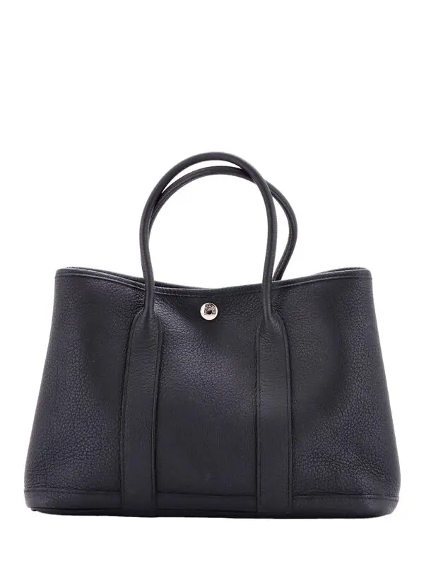 HERMES Garden Party 30 Tote Leather - Noir
