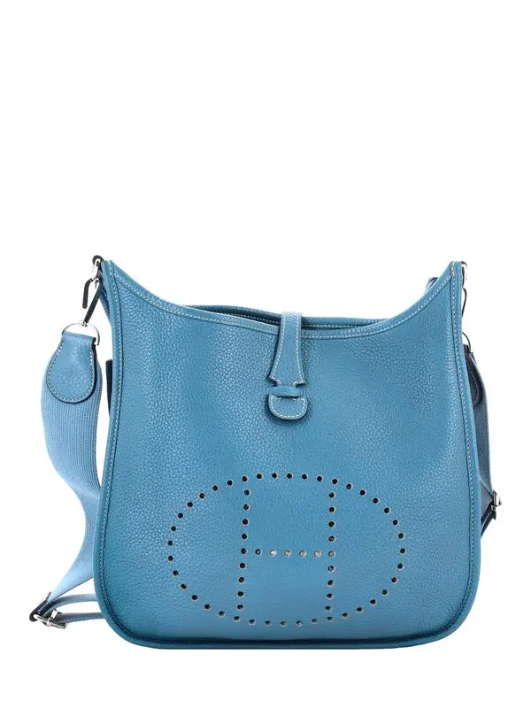 HERMES Evelyne Bag Gen Iii Clemence Pm - Bleu Jean