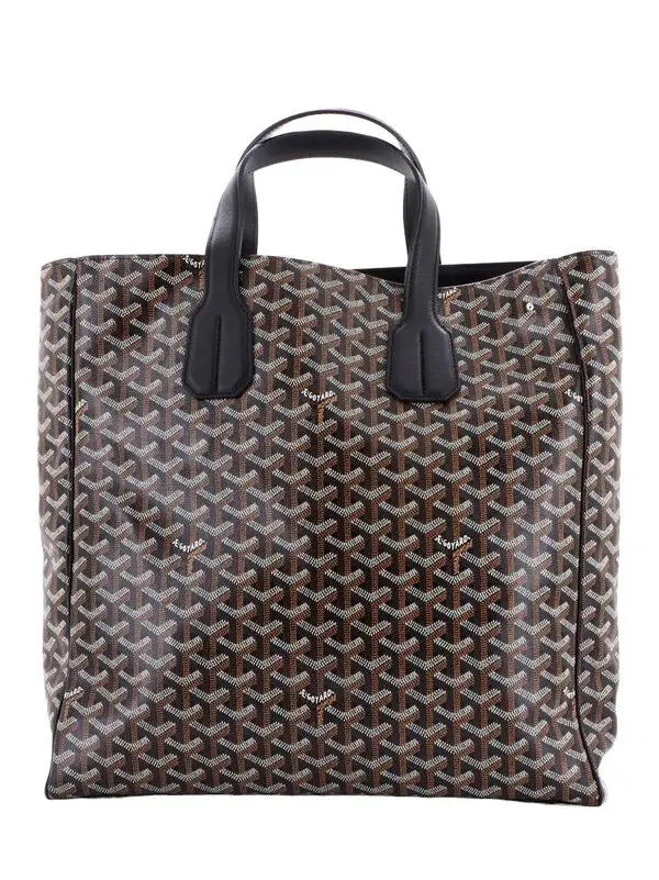 GOYARD Voltaire Iii Tote Coated Canvas - Black