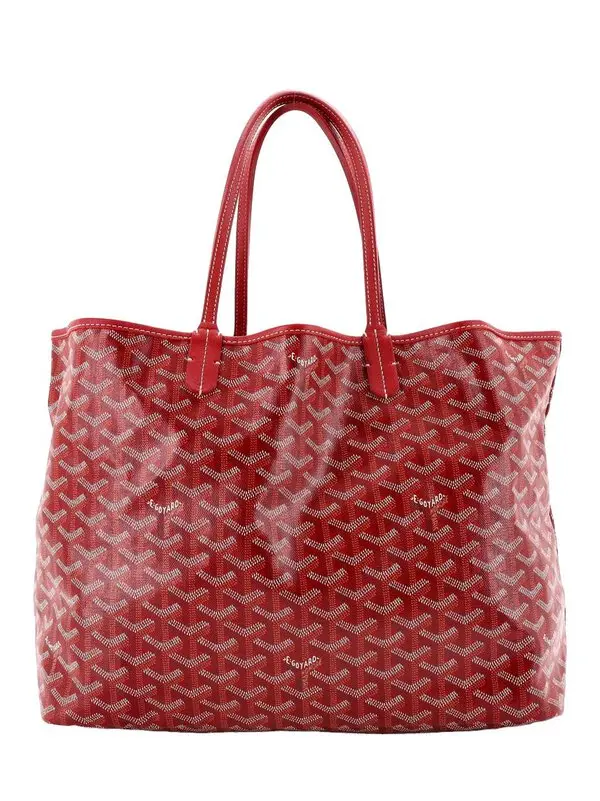 GOYARD Saint Louis Tote Coated Canvas Pm - Red