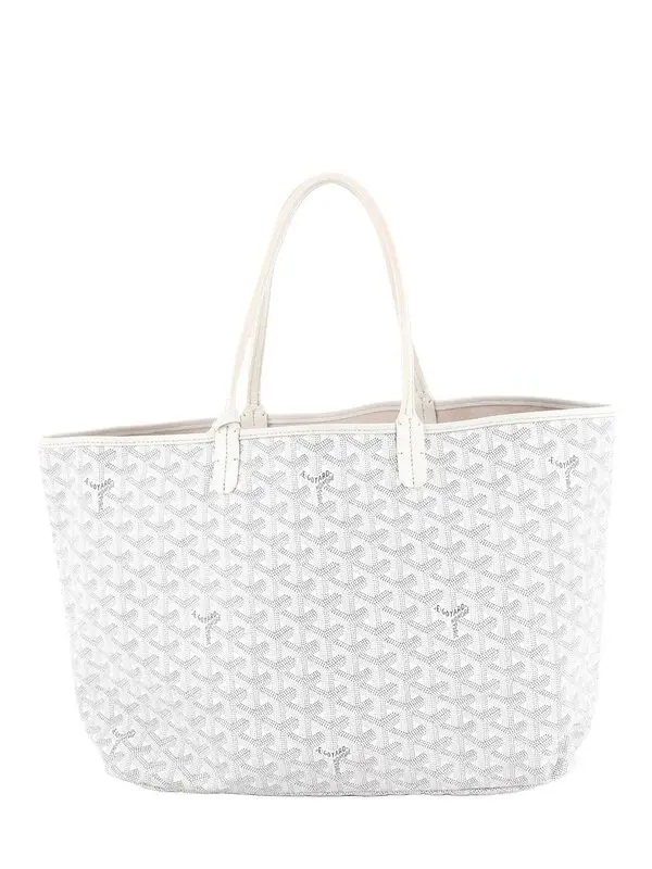 GOYARD Saint Louis Pm Tote Coated Canvas - White
