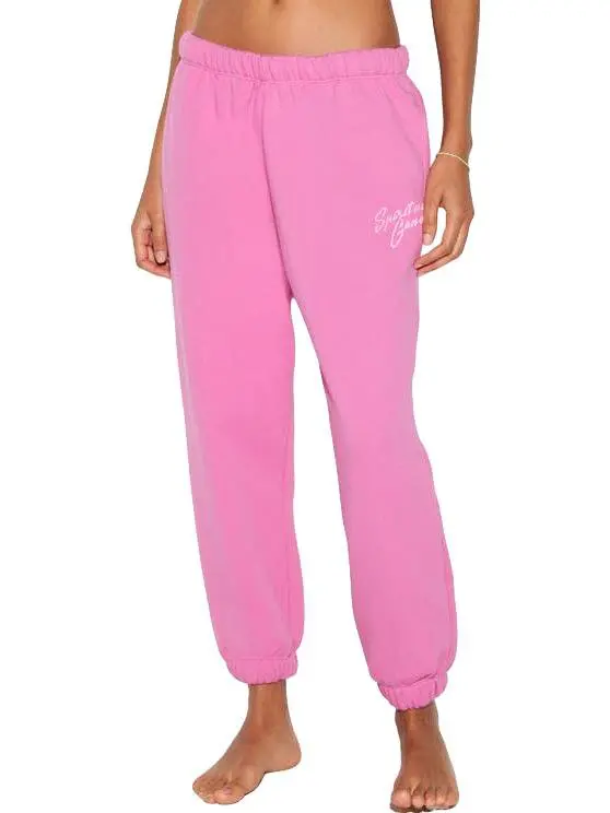 Spiritual Gangster Cotton Westside Sweatpants - Azalea
