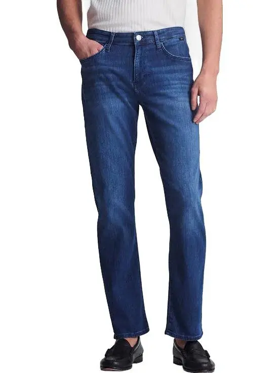 MAVI Matt Relaxed Straight Leg Jeans - Deep Brushed Feather Blue