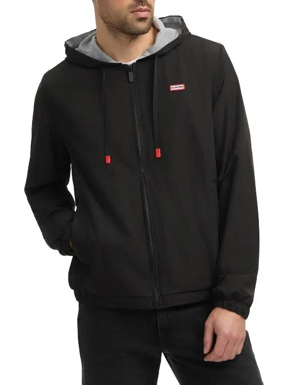 Hunter Baltico Reversible Water Repellent Jacket - Black/red