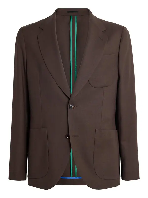Paul Smith Wool Patch-pocket Blazer - Brown