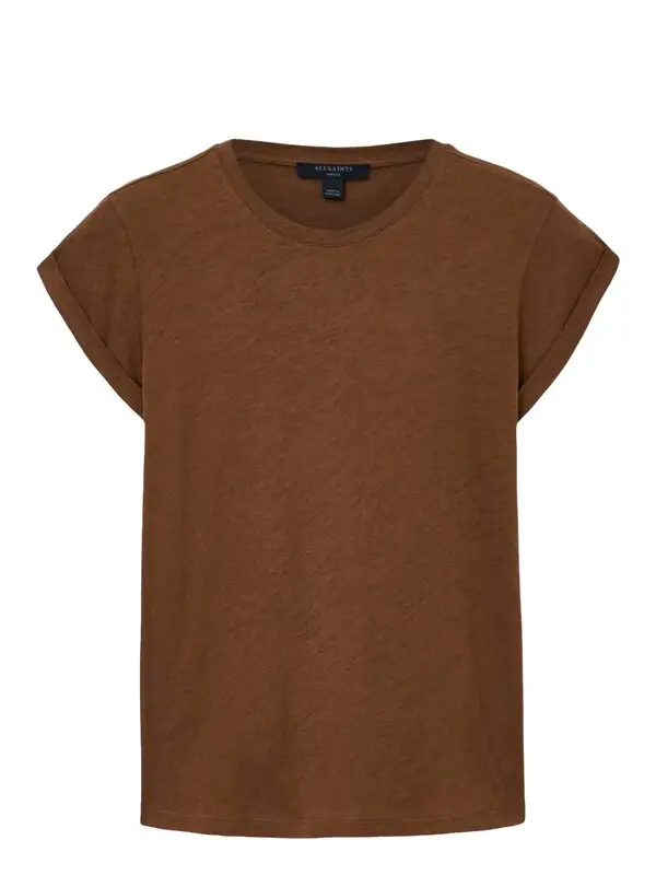 ALLSAINTS Cotton Slim Anna T-shirt - Brown