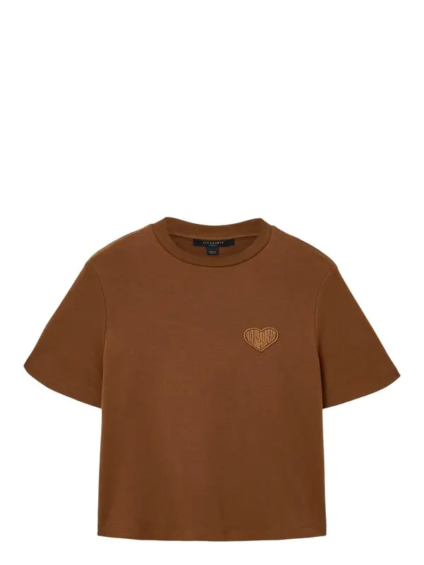 ALLSAINTS Organic Cotton Lover T-shirt - Brown
