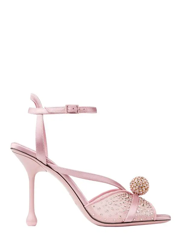 JIMMY CHOO Sarai 95 Heeled Sandals - Pink