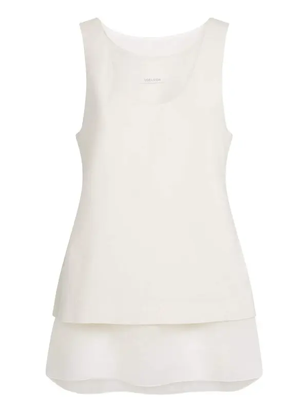 VORANIDA Cotton Layered Kaia Top - Ivory