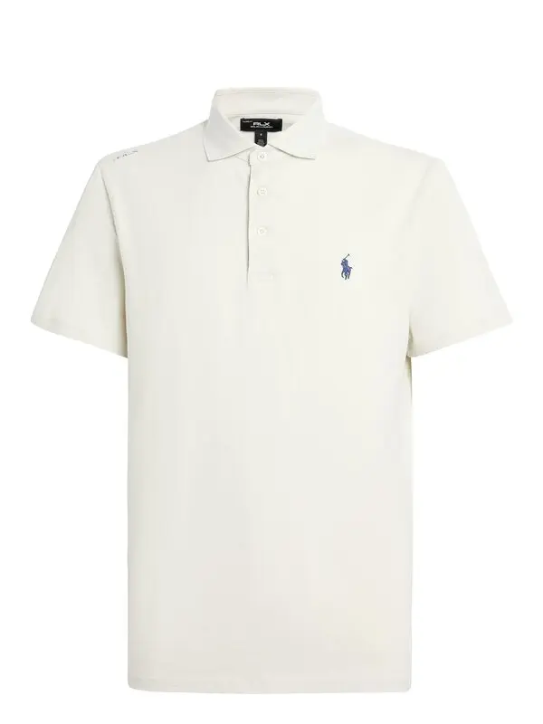 Rlx Ralph Lauren Stretch-cotton Tailored Fit Performance Polo Shirt - Grey