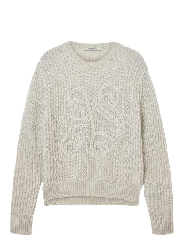 ALLSAINTS Wool-blend Chain Sweater - Green