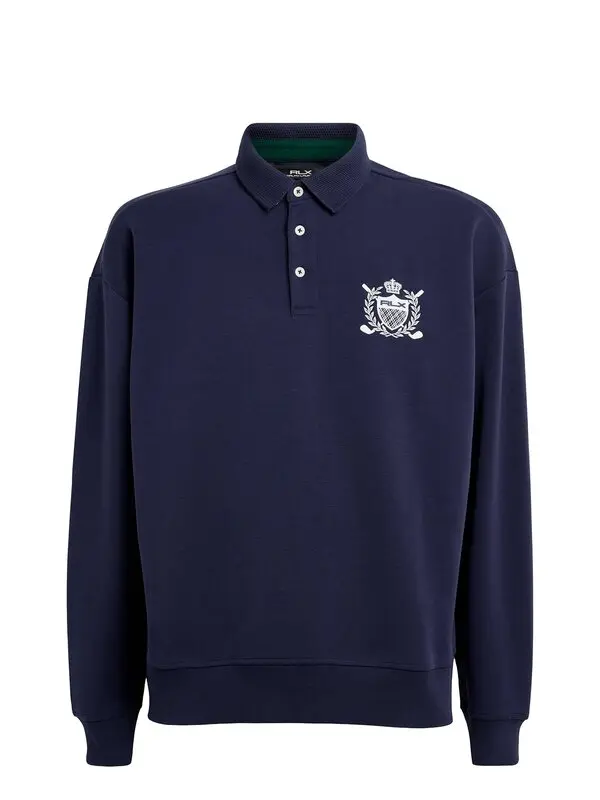 Rlx Ralph Lauren Logo Embroidered Sweatshirt - Navy