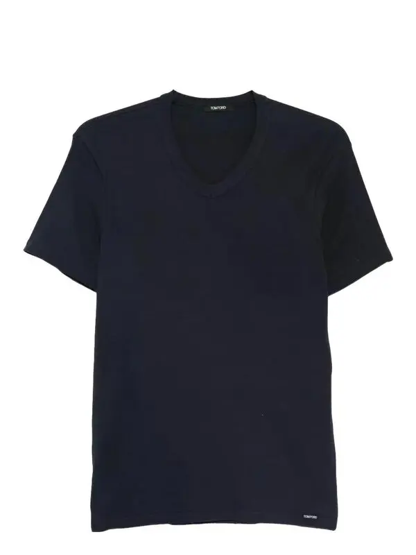 TOM FORD V-neck T-shirt - Blue