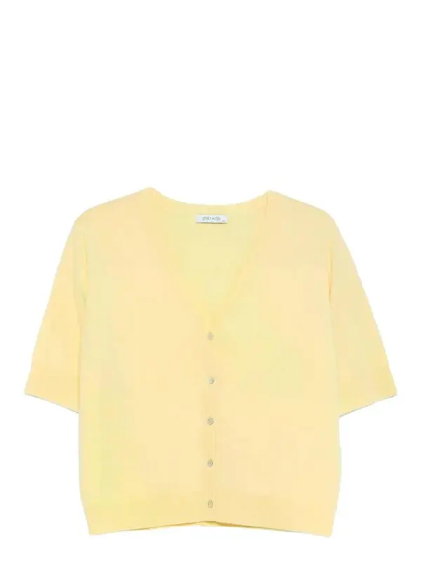 PHILO-SOFIE V-neck Half Cardigan - Yellow