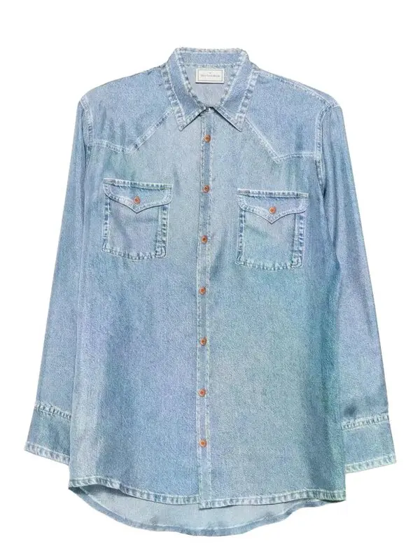 PIERRE-LOUIS MASCIA Pocket Shirt - Blue