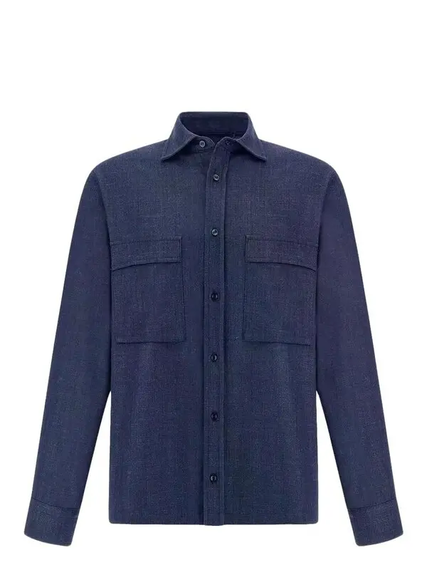 Paul & Shark Pocket Overshirt - Blue