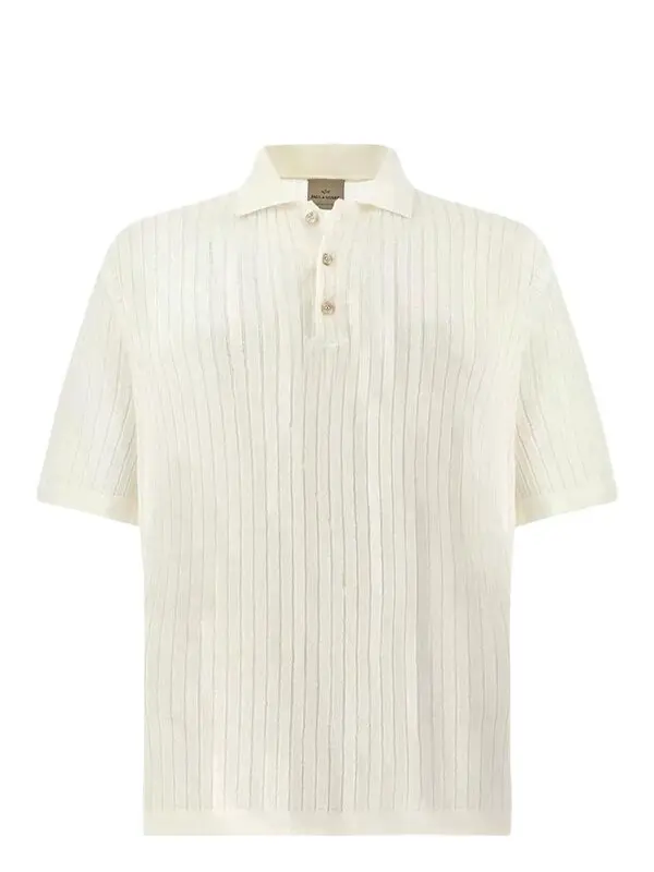 Paul & Shark Ribbed Polo Shirt - Neutrals