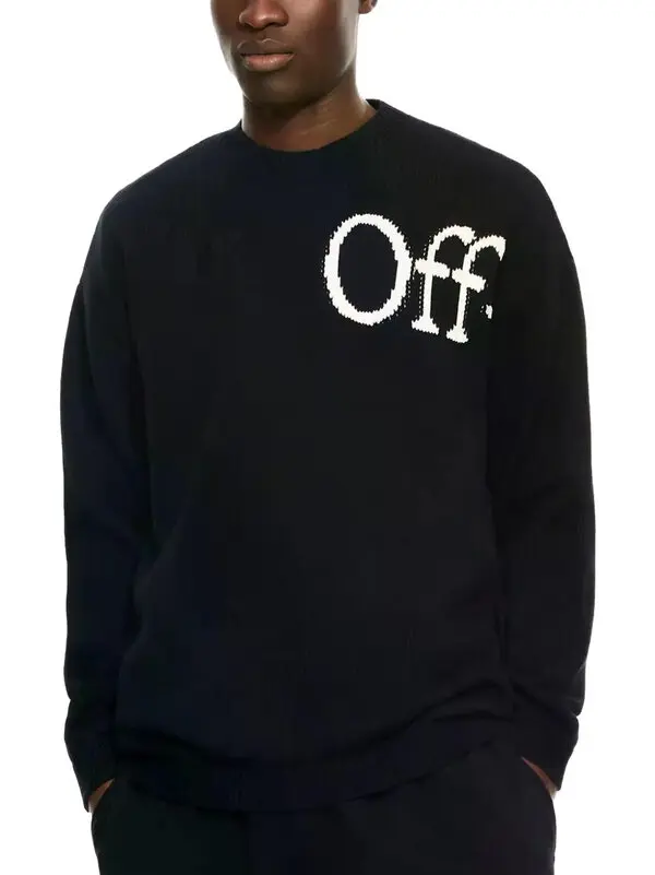 Off-White Bookish Shared Cot Sweater - Black