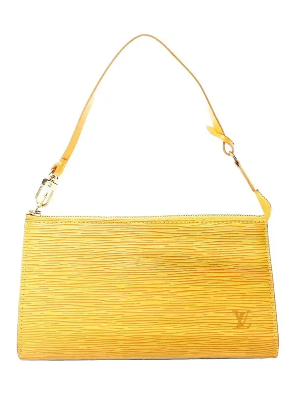 LOUIS VUITTON 1997 Pochette Epi-leather Handbag - Yellow