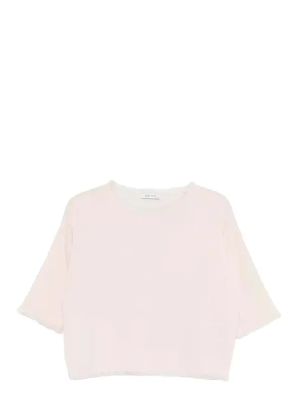 PHILO-SOFIE Fringed-hem T-shirt - Pink