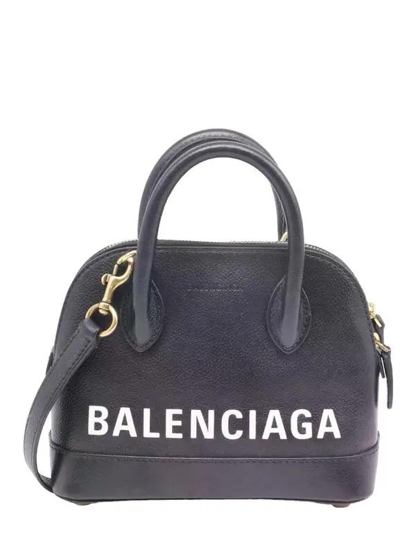 Balenciaga Xxs Ville Leather Tote Bag - Black