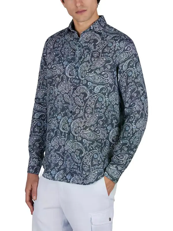 Paul & Shark Paisley-print Shirt - Blue