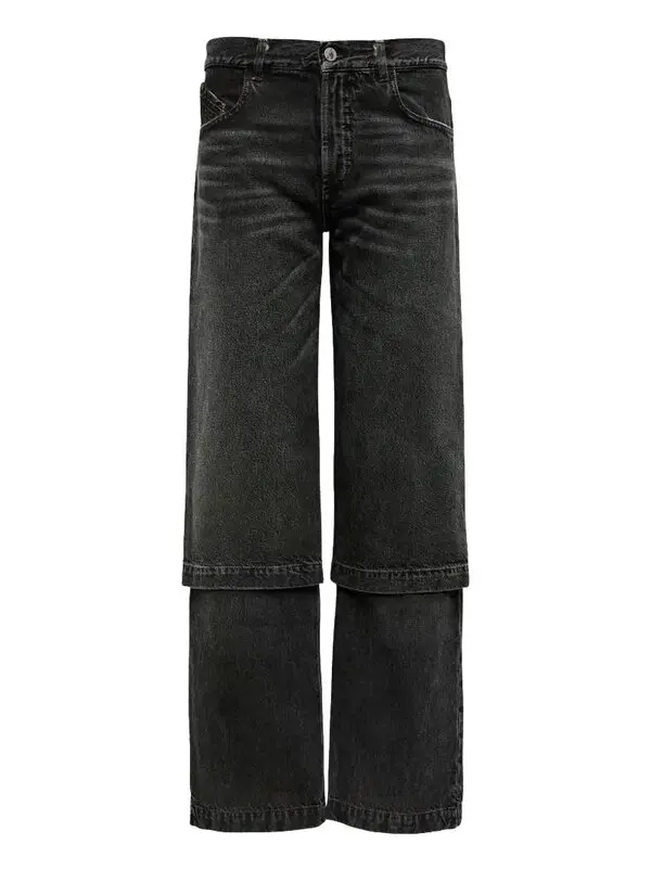 Attico Panelled Jeans - Black