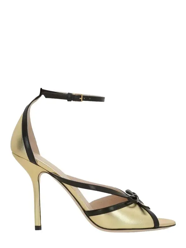 Valentino Garavani Bow-embellishment Pumps - Gold