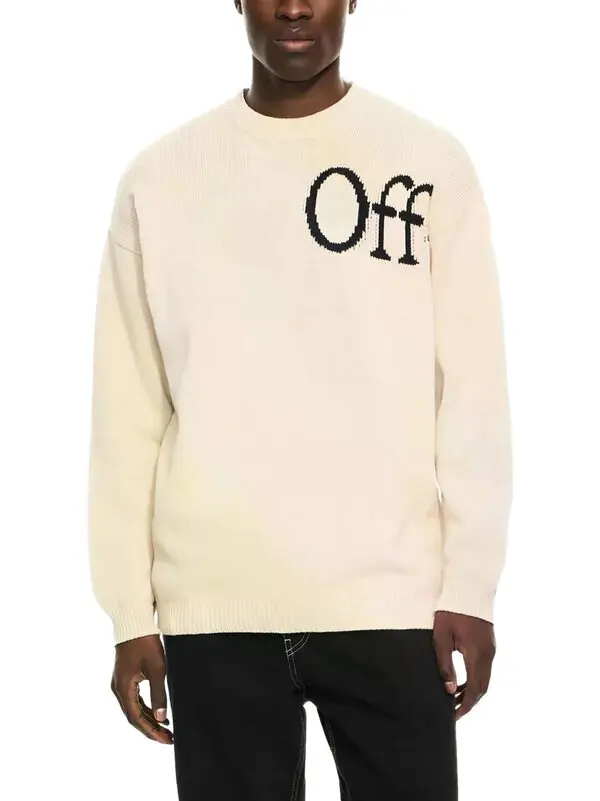 Off-White Bookish Shared Cot Sweater - Neutrals