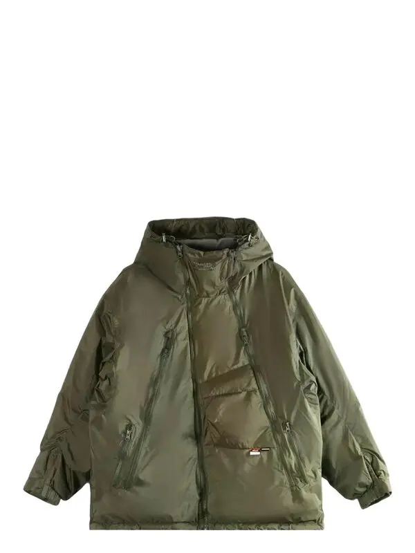NEIGHBORHOOD Hooded Zip-up Jacket - Green