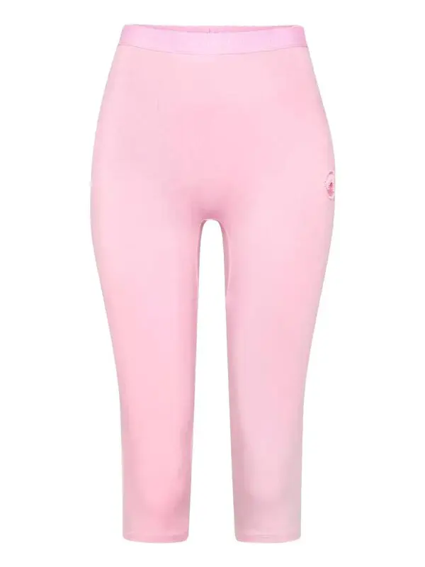 MARINE SERRE Logo Capri Shorts - Pink