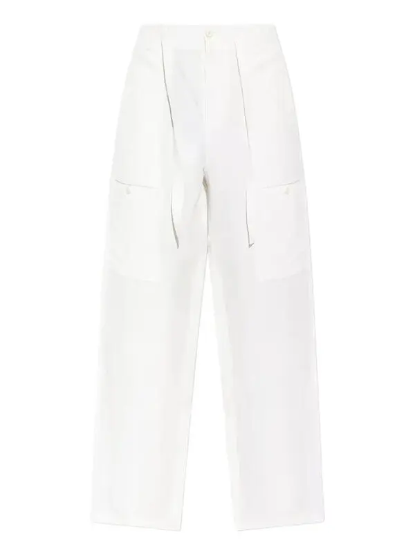 JIL SANDER Cargo-pocket Wide Leg Trousers - White