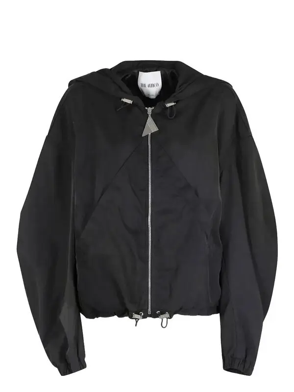 Attico Zip-up Bomber Jacket - Black