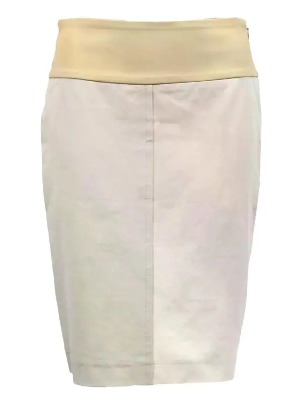 Brunello Cucinelli Knee-length Skirt With Leather Trim - Neutrals