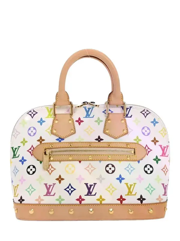 LOUIS VUITTON X Takashi Murakami 2003 Alma Monogram Tote - White