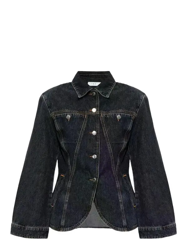 IRO PARIS Flared-sleeve Denim Jacket - Black