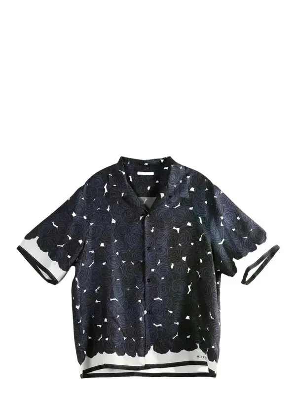 Givenchy Floral-print Shirt - Blue