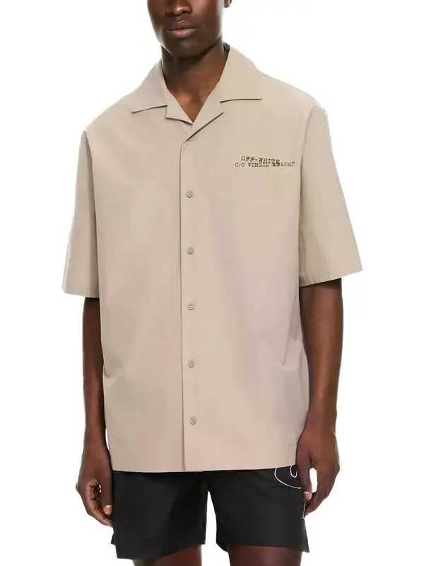 Off-White Type Arr Popl Shirt - Neutrals