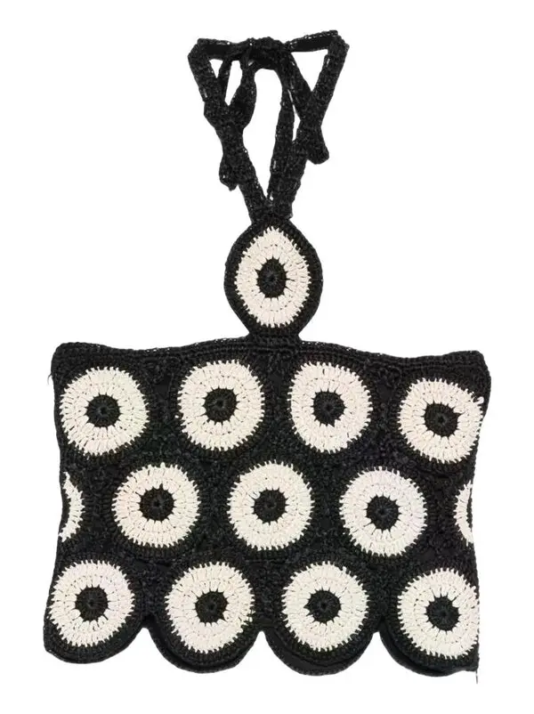 SIMONMILLER Crochet Cropped Top - Black