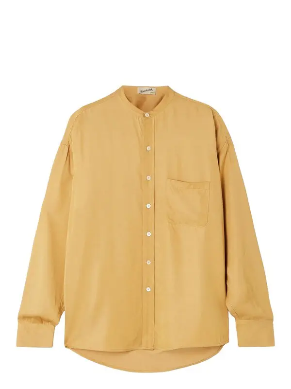 SANDERLAK Satin-twill Shirt - Gold