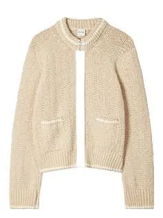 Paul Smith Textured Knit Zip Jacket - Yellow