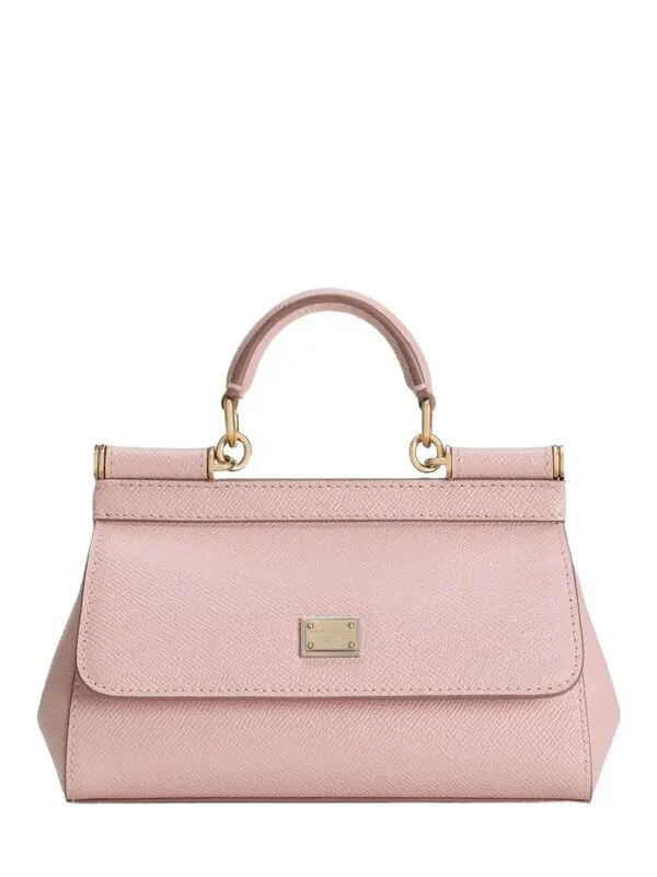 Dolce & Gabbana Sicily Small Leather Handbag - Pink