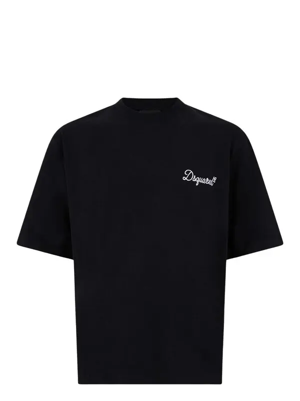 Dsquared2 T-shirt With Embroidery - Black