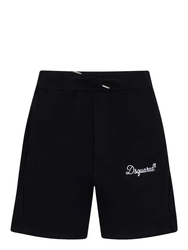 Dsquared2 Shorts With Logo - Black