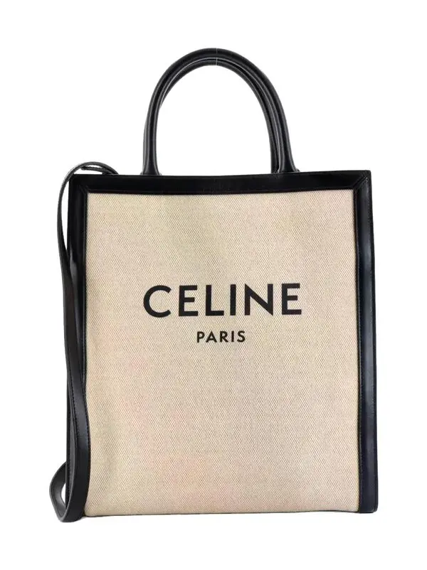 Celine Vertical Cabas Small Tote Bag - Black
